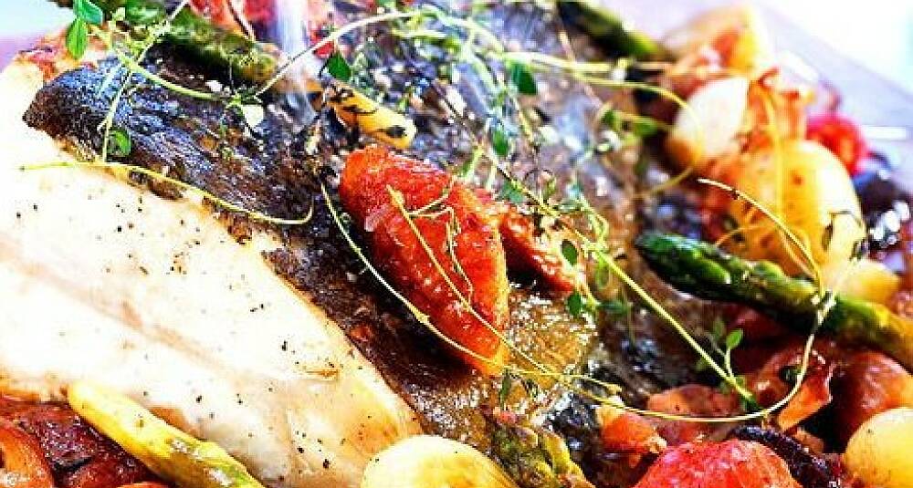 Ovnsbakt kveite - Mange gode råvarer - aperitif.no